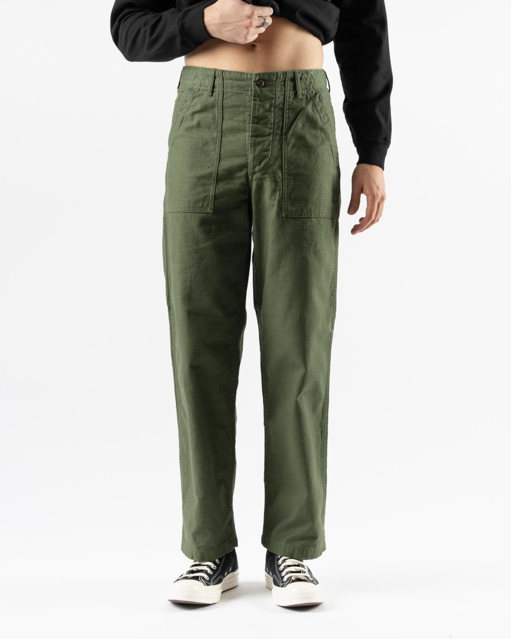 orSlowUS Army Fatigue Pants in Black Stone Curated at Jake and Jones