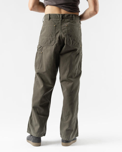 orSlow Dad's Fit Painter Pants in Army Green Curated at Jake and Jones