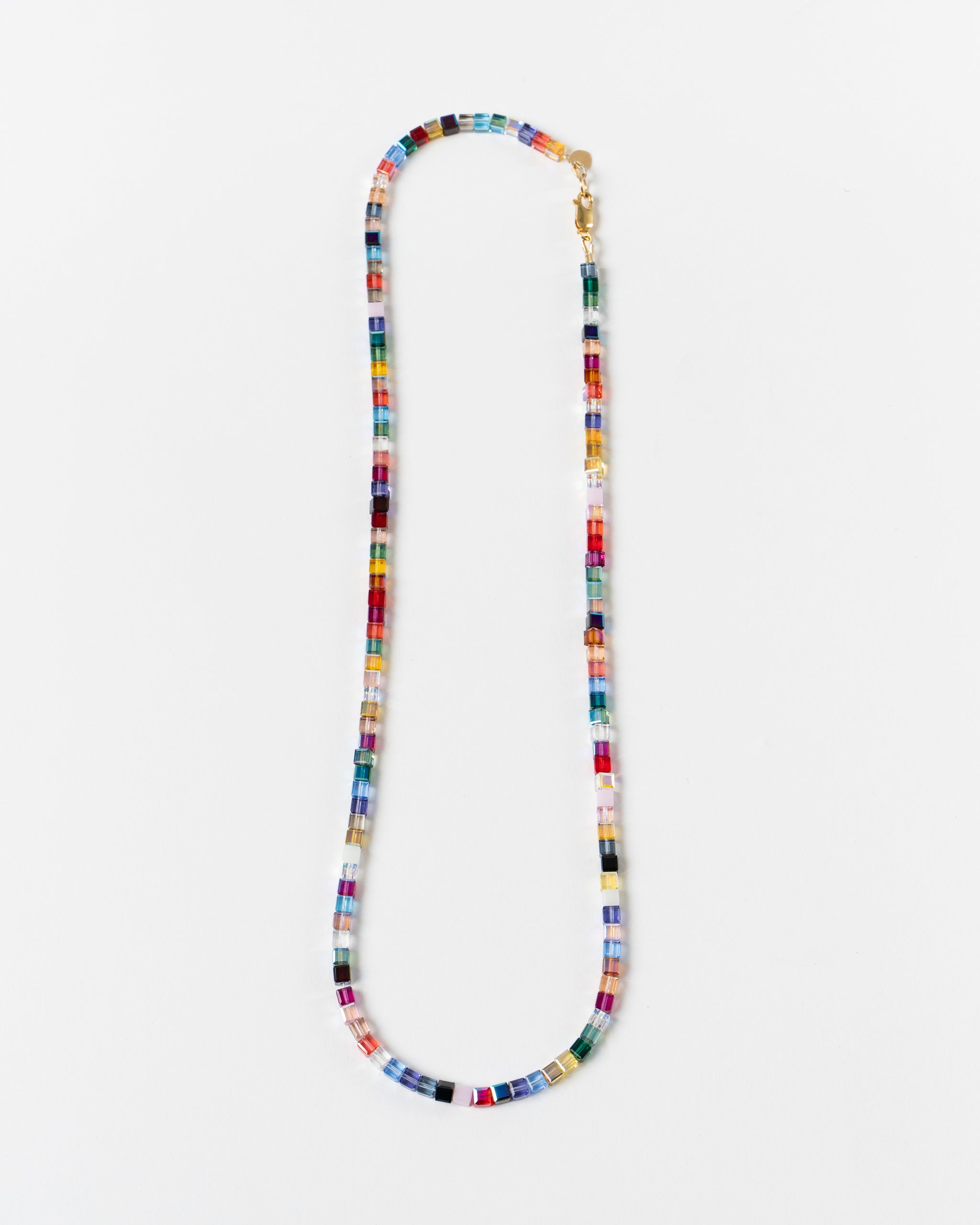Aileen Gural Light Language Necklace in Multi Colored Swarovski Crysta