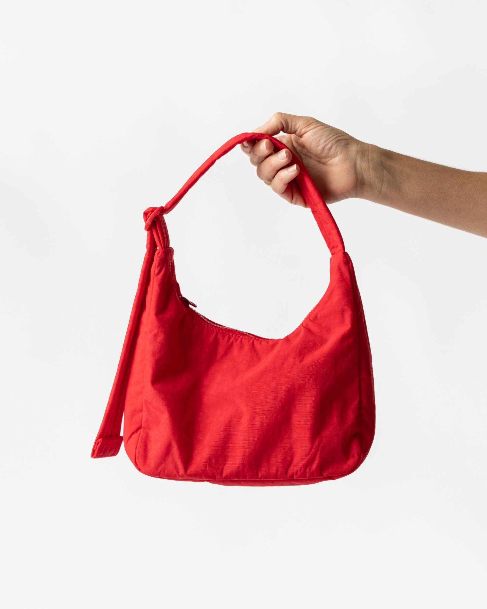 Baggu Mini Nylon Shoulder Bag in Candy Apple Red Curated at Jake and Jones