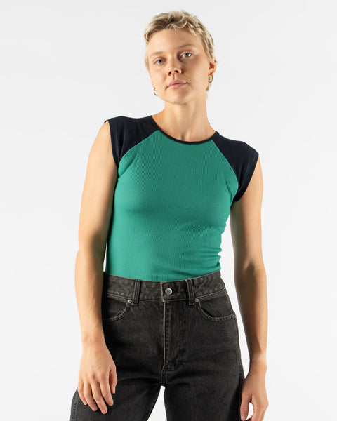 Baserange Gene Tank in Mira Green Curated at Jake and Jones