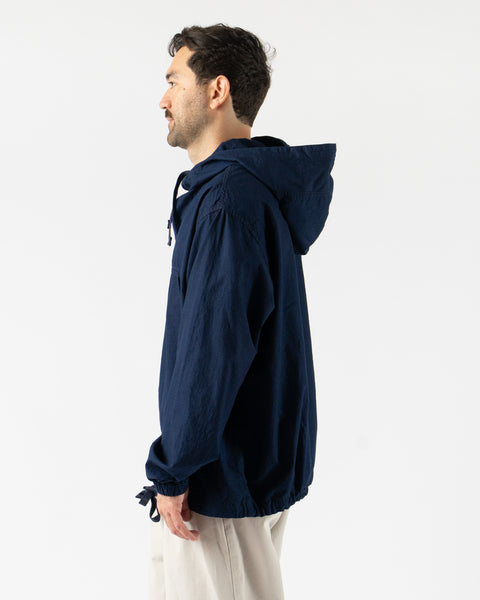 Beams Plus MIL Smock in Indigo Ripstop Curated at Jake and Jones