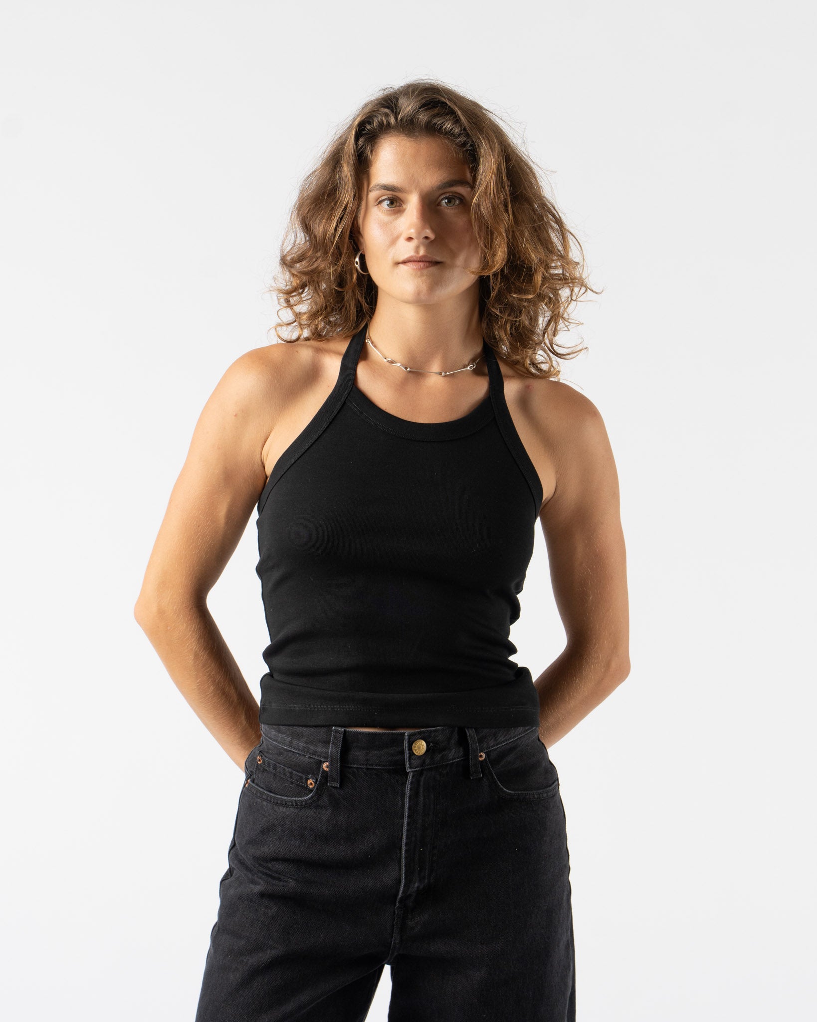 FLORE FLORE Angie Tank in Black Curated at Jake and Jones