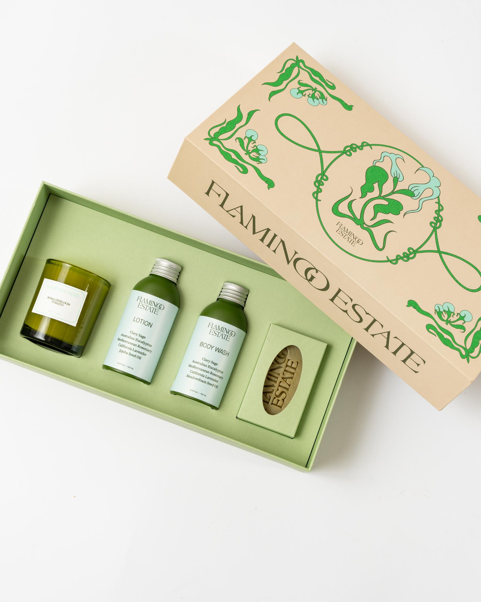 Flamingo Estate Climbing Tuscan Rosemary Candle Curated at Jake and Jones