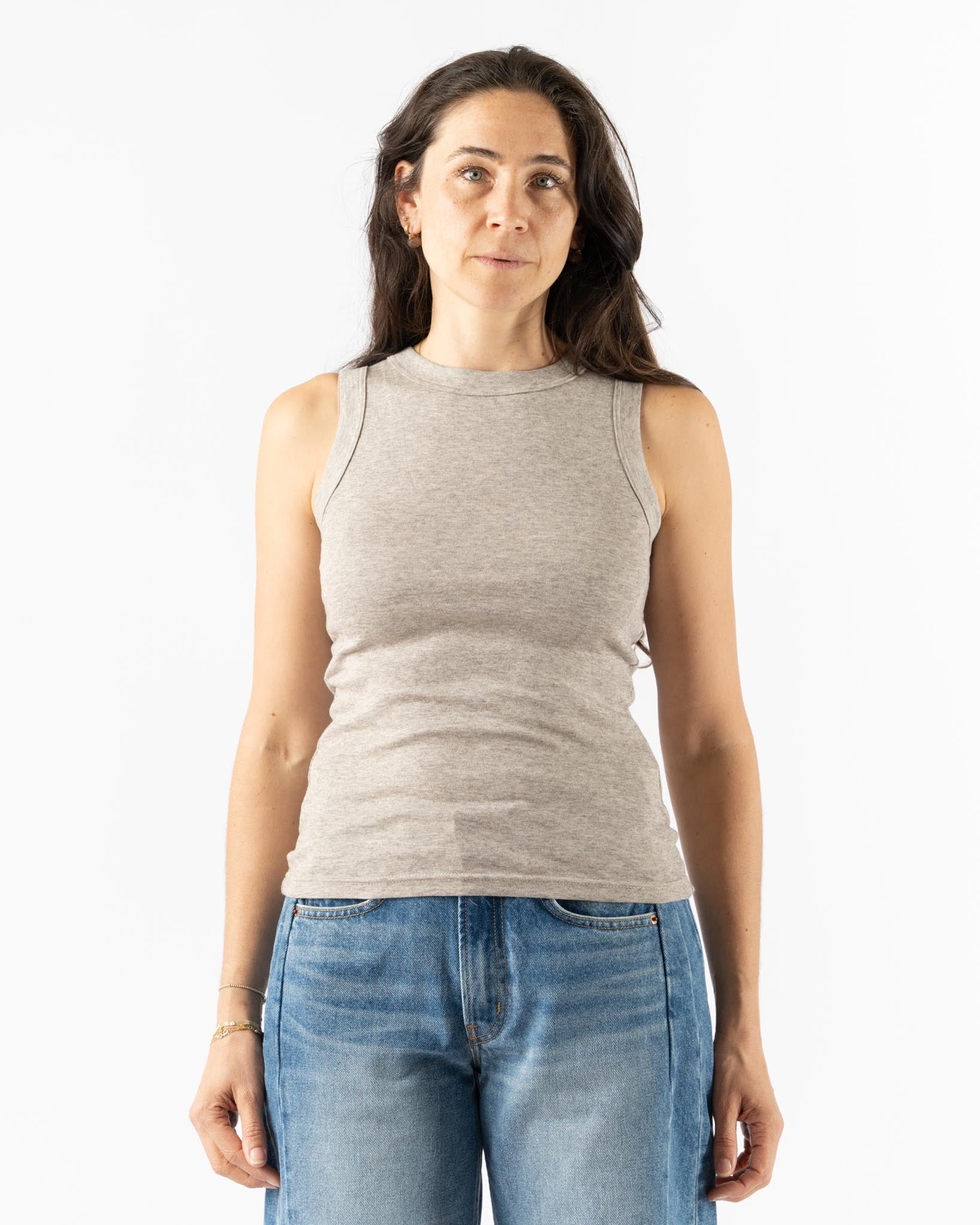 Ichi Antiquités YAK Tank Top in Natural Curated at Jake and Jones