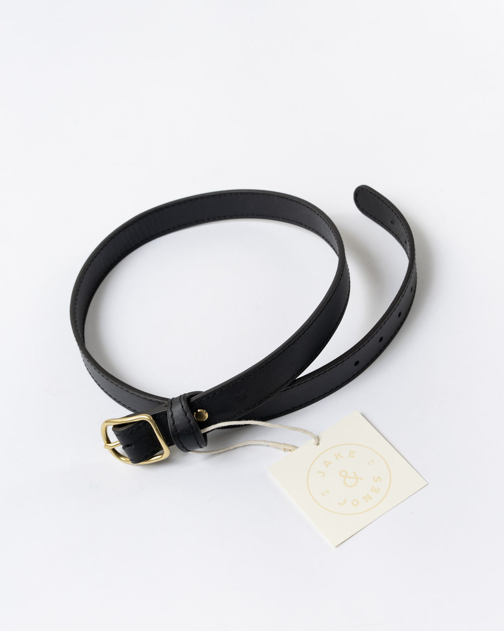 LINDQUIST Simple Belt 1 in Black Curated at Jake and Jones