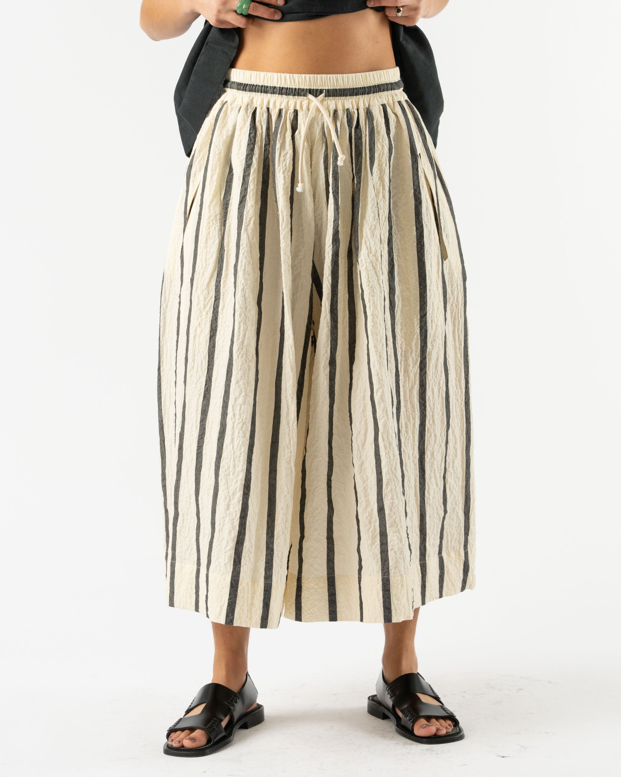 Toogood The Acrobat Culotte in Bold Stripe Flint/Raw Curated at Jake ...