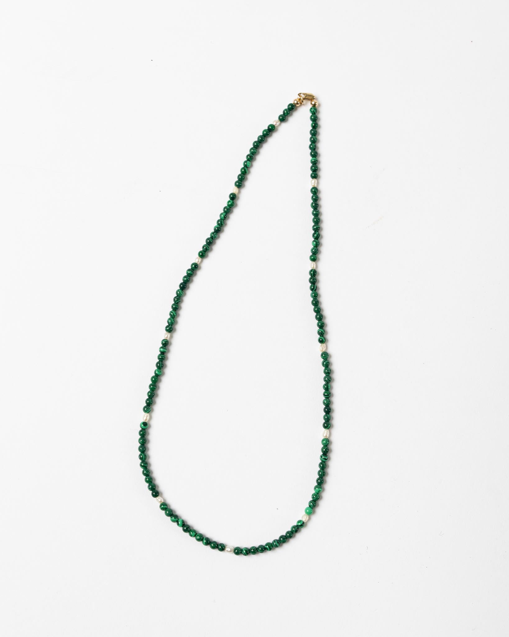Takara Pearl and Malachite Strand Curated at Jake and Jones