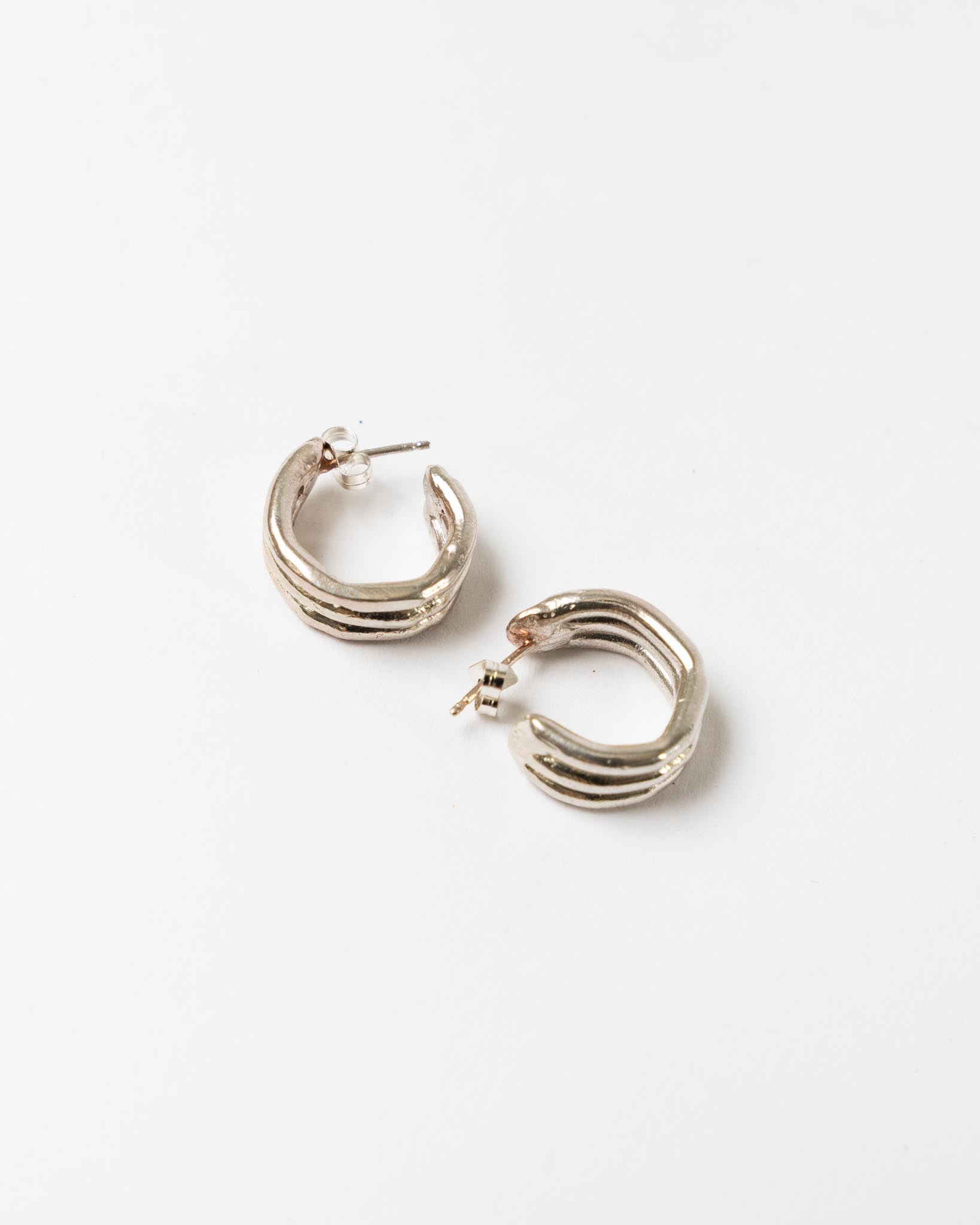 Takara Formation Hoops in Silver Curated at Jake and Jones