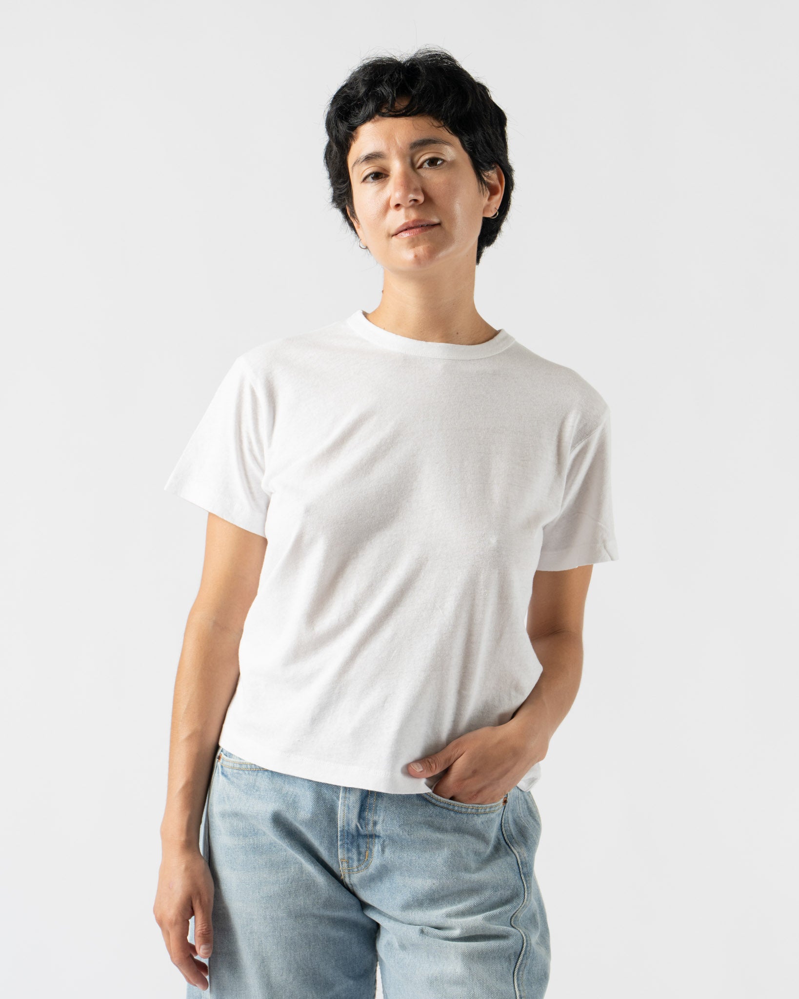 Alex Mill Garcon Tee in White Curated at Jake and Jones