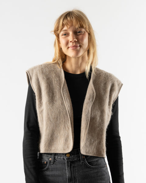 Baserange Capas Vest in Sahara Curated at Jake and Jones