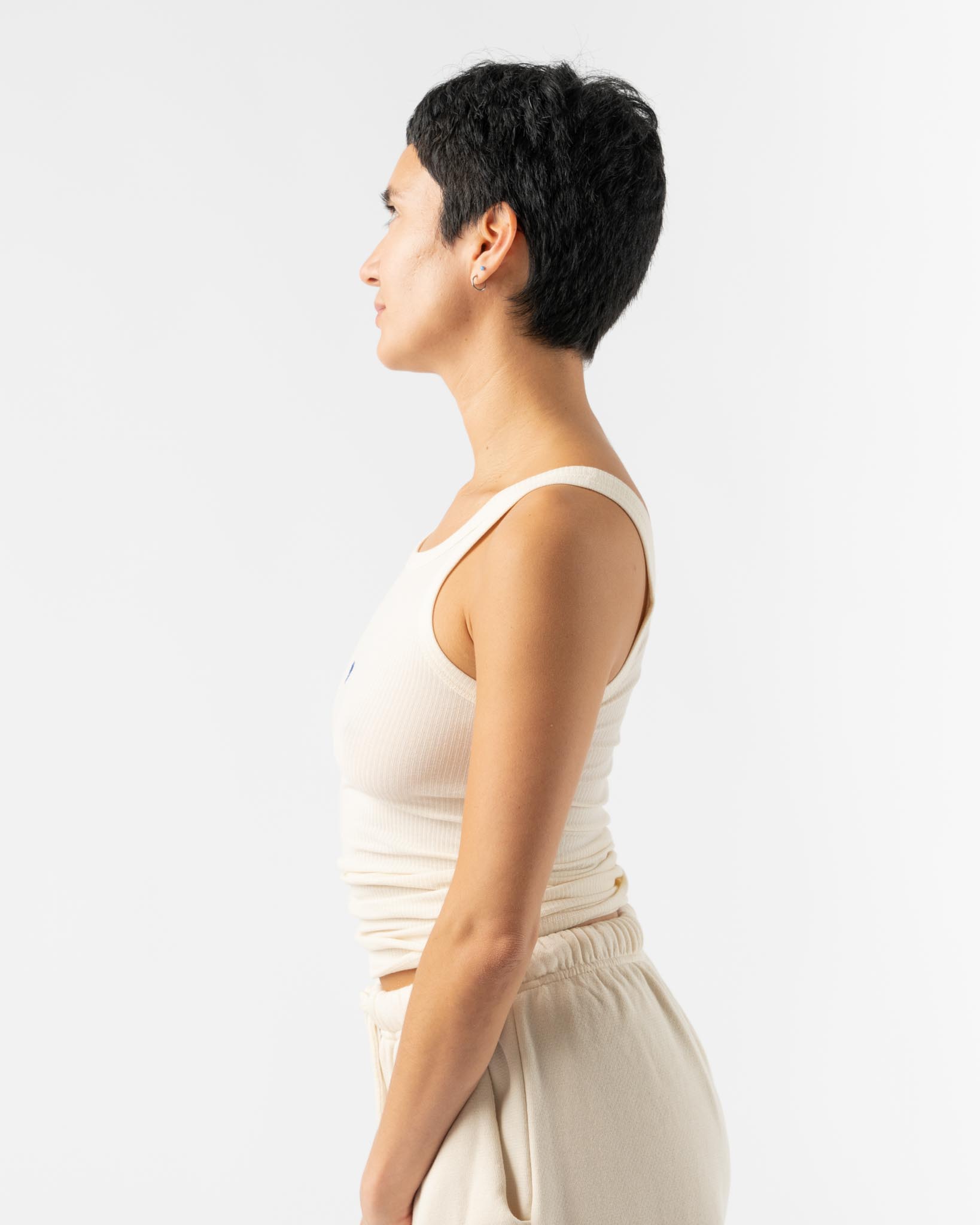 Baserange Heart Tank in Undyed Curated at Jake and Jones