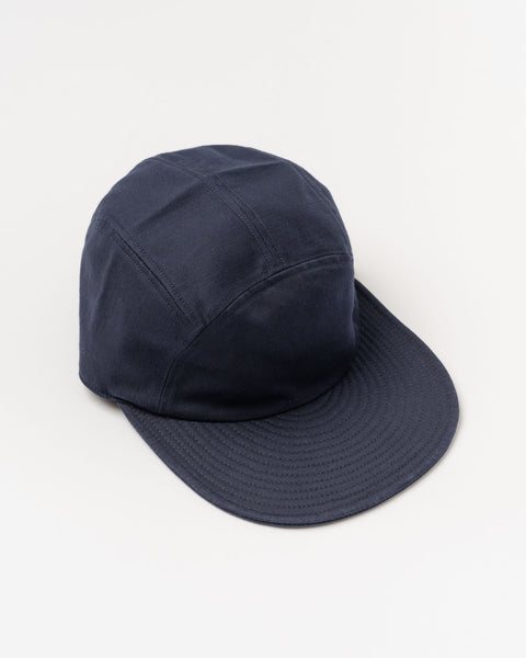 Câbleami Baker Back Satin Soft Bill Cap in Navy Curated at Jake and Jones