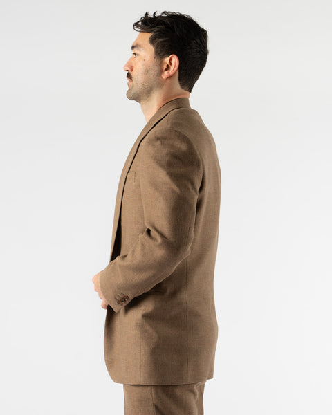 Carter Young Single Breasted Blazer in Mocha Curated at Jake and Jones