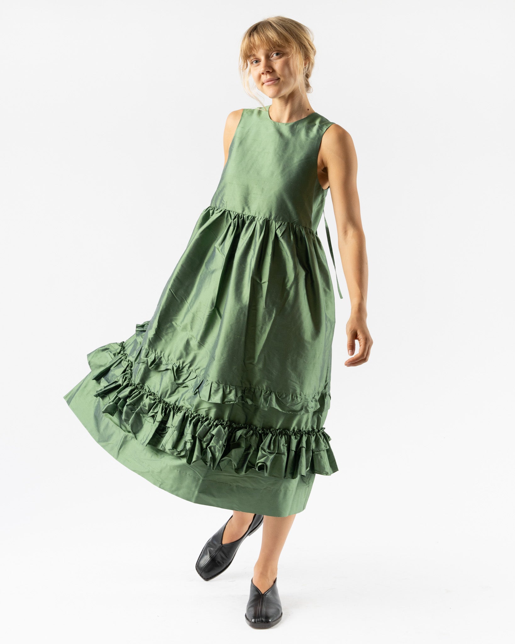 Cawley Genevieve Dress in Fern Curated at Jake and Jones