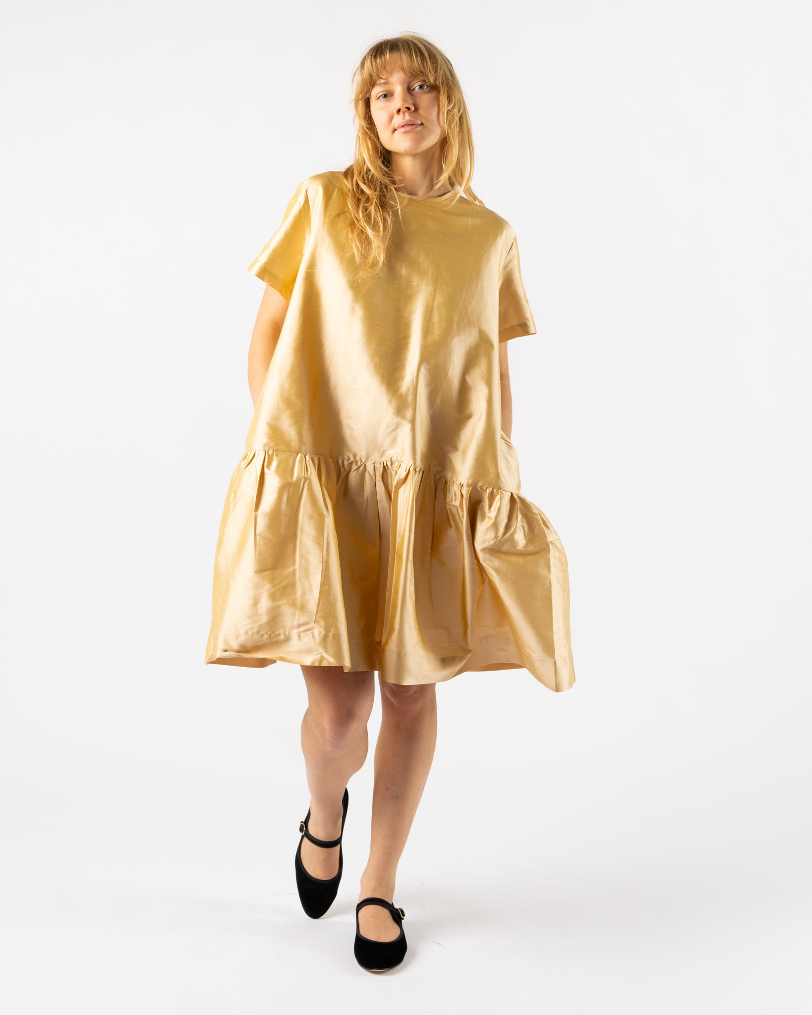 Cawley Maggie Dress in Custard Curated at Jake and Jones