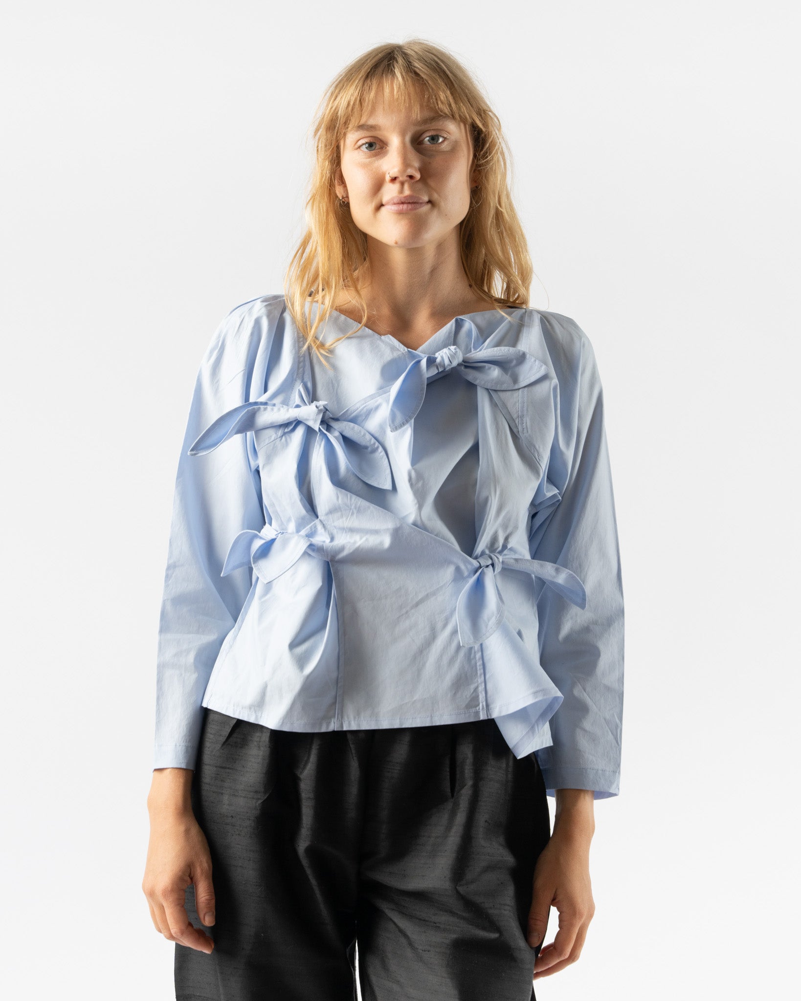 Chelsea Mak Petra Top in Sky Blue Curated at Jake and Jones