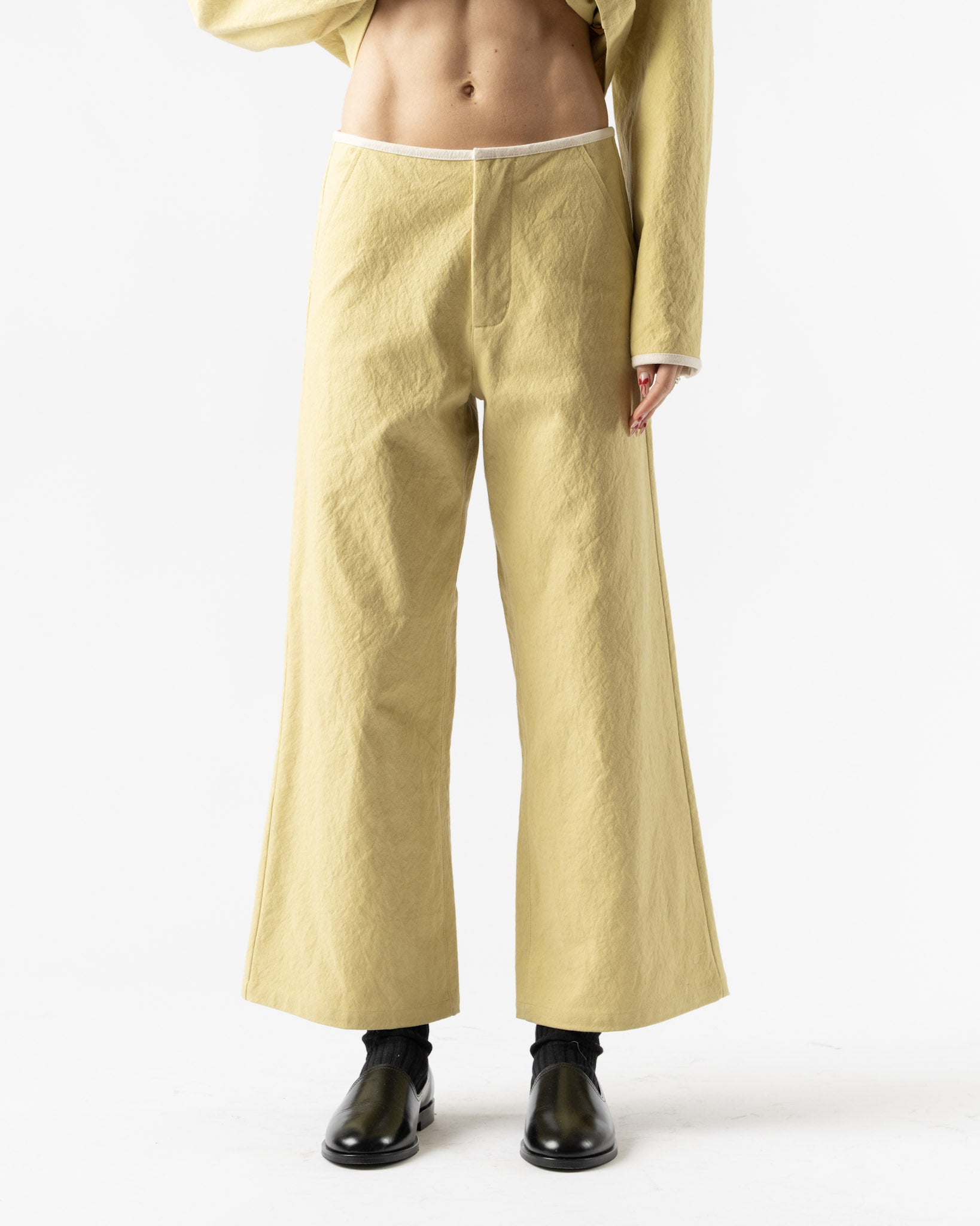 ELEPH Flora Trouser in Mustard Curated at Jake and Jones