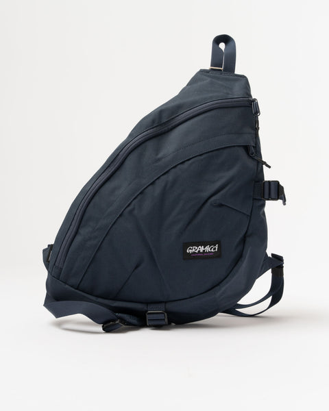 Gramicci Cordura Sling Bag in Navy Curated at Jake and Jones