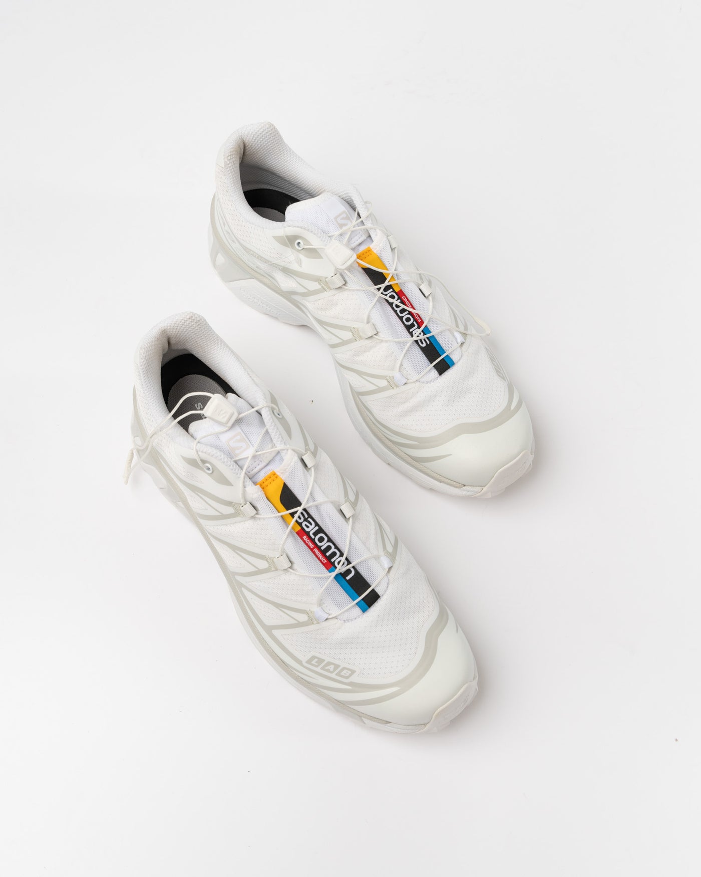 Salomon Womens XT-6 in White/White/Lunar Rock Curated at Jake and Jones