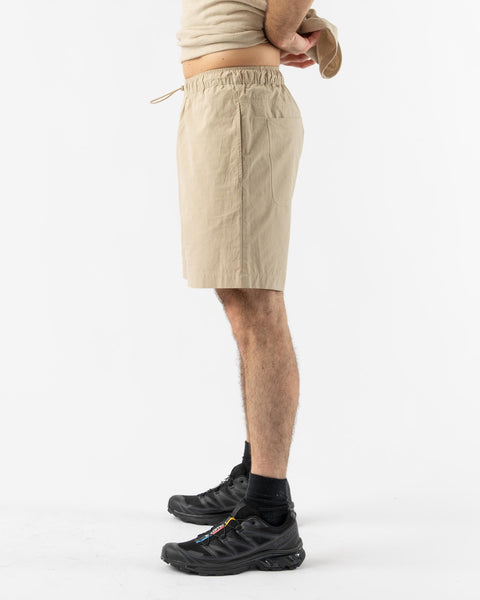 Satta Slack Shorts in Light Stone Curated at Jake and Jones