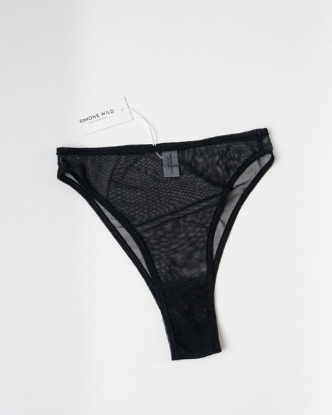 Simone Wild Mesh Brazilien Pants in Black Curated at Jake and Jones