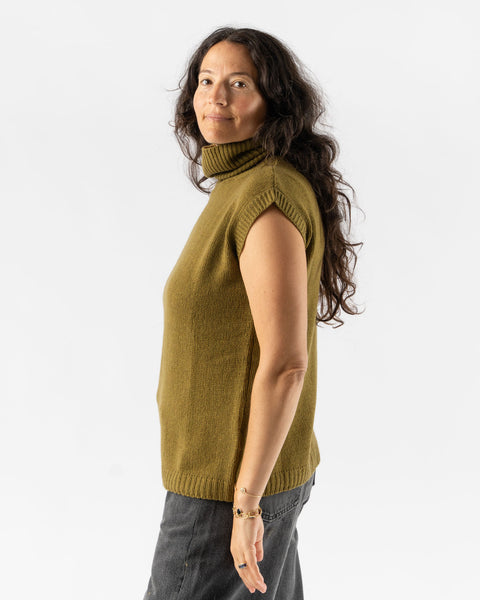 Sofie D'Hoore Mole Vest in Olive Curated at Jake and Jones