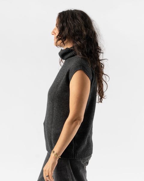 Sofie D'Hoore Mole Vest in Charcoal Melange Curated at Jake and Jones