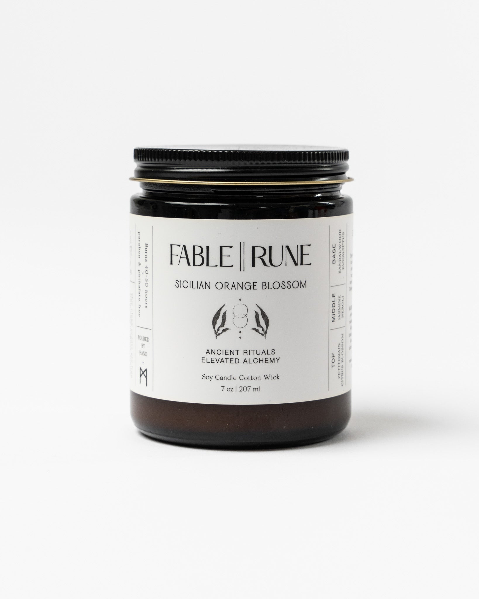 Fable Rune Sicilian Orange Blossom Candle Curated at Jake and Jones